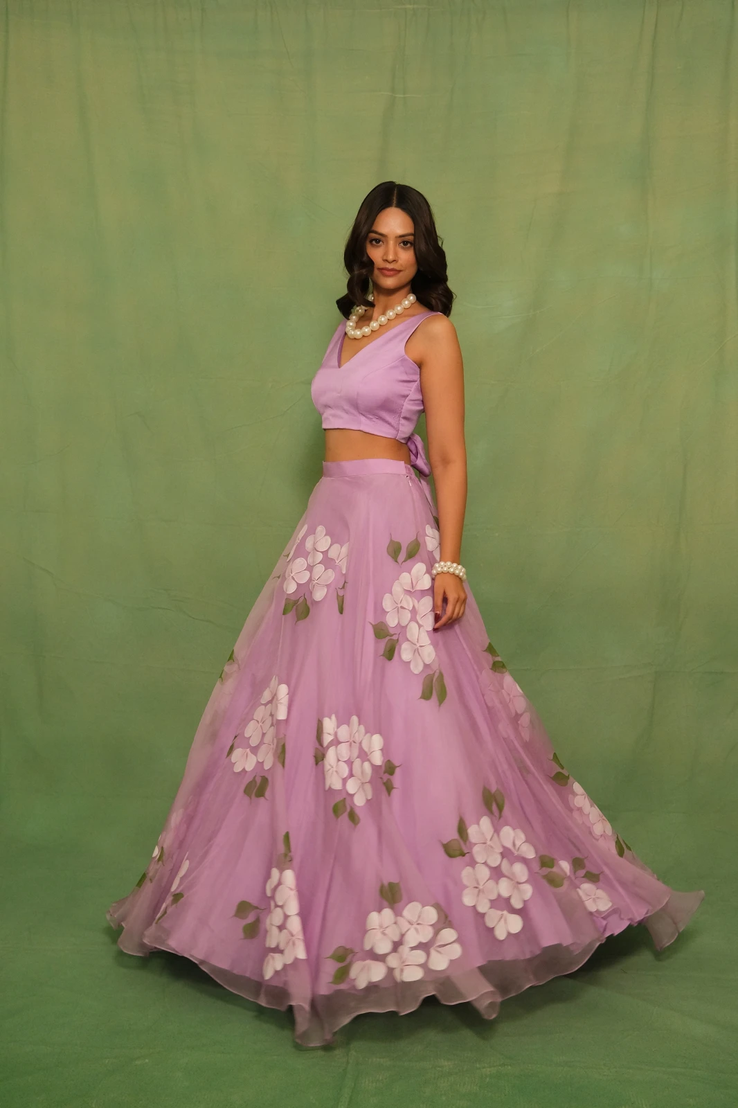 Champa Lehenga in Lavender | Lehengas | Megh Studio
